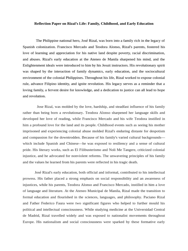 Reflection-Paper-on-Rizal | PDF