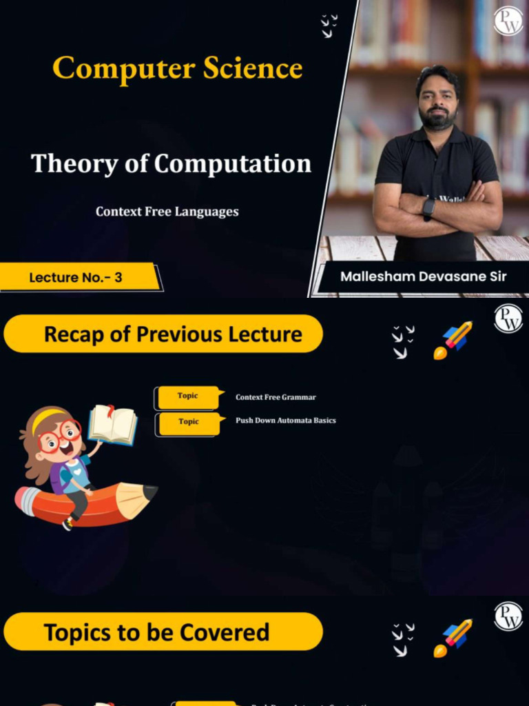 Context Free Languages 03 - Class Notes | PDF Context Free Languages 03 - Class Notes | PDF