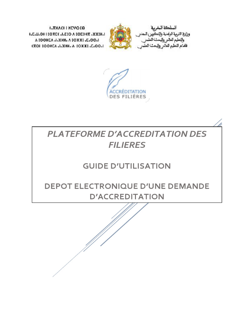 Guide Utilisation Demande Accréditation - V02 | PDF