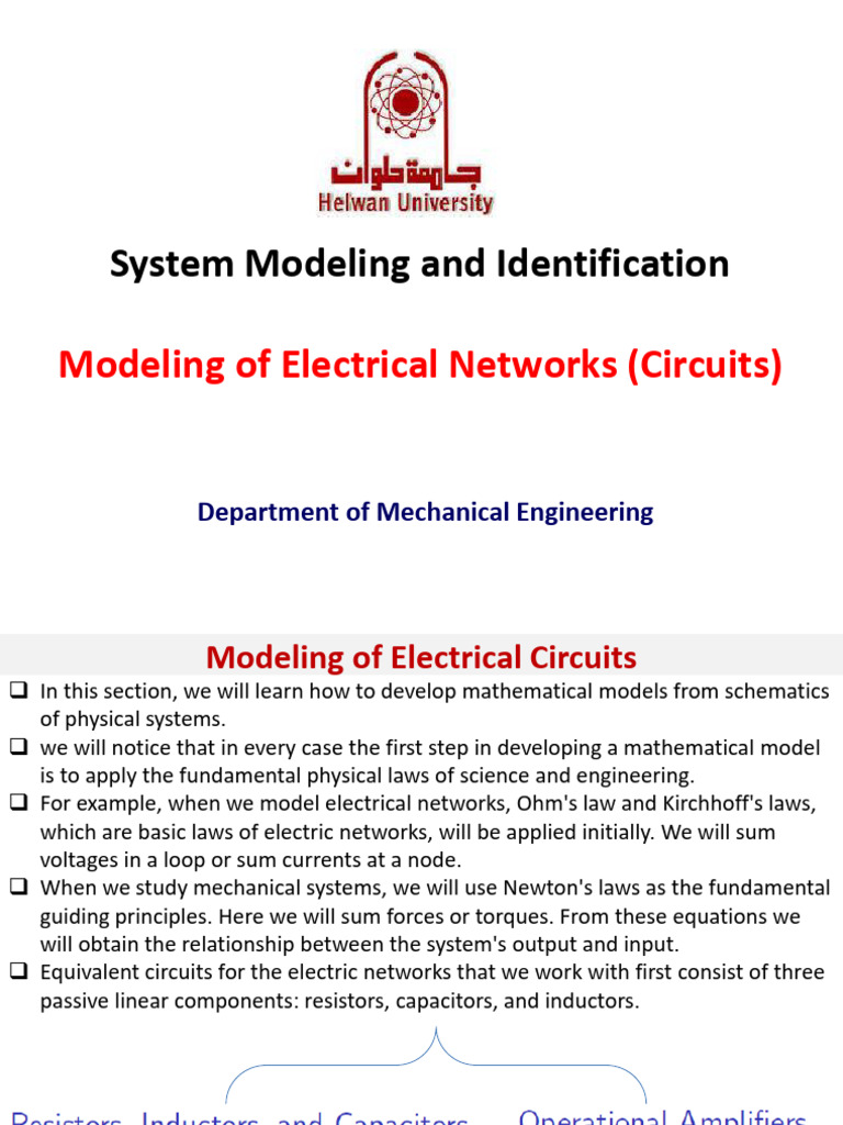 Modeling of Electrical Systems | PDF