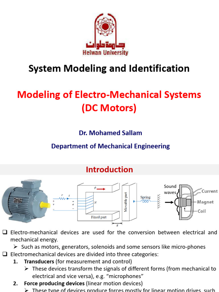 Modeling of Electro-Mechaincal Systems | PDF