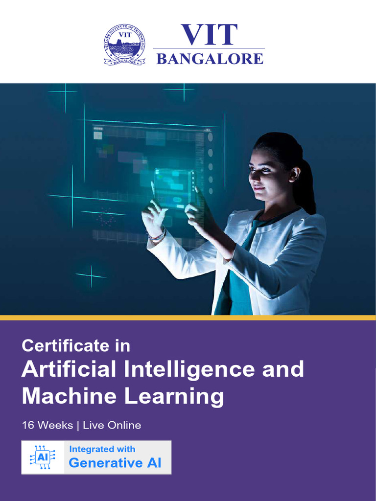 VIT - Certificate in Artificial Intelligence | PDF | Machine Learning ...