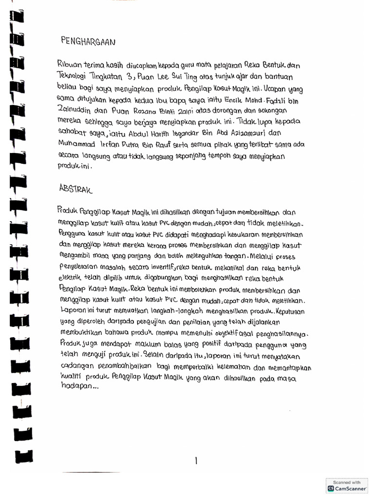 Contoh Penulisan Folio RBT T3 (M.s. 1-20) | PDF