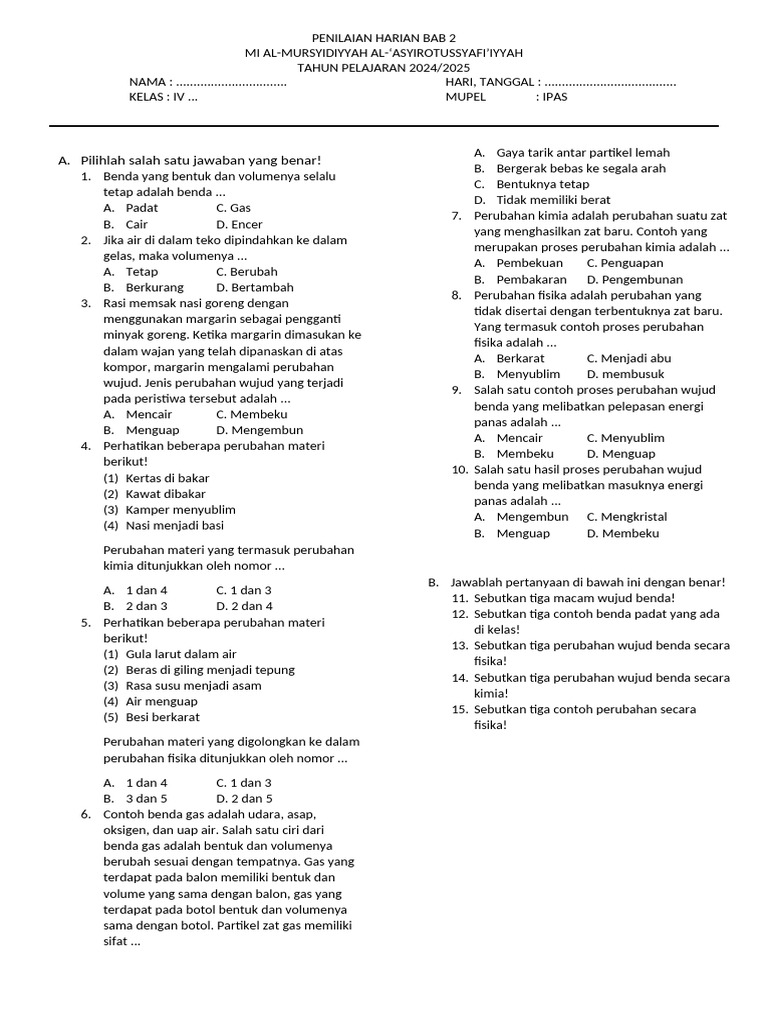 PH 2 Ipas Bab 2 | PDF