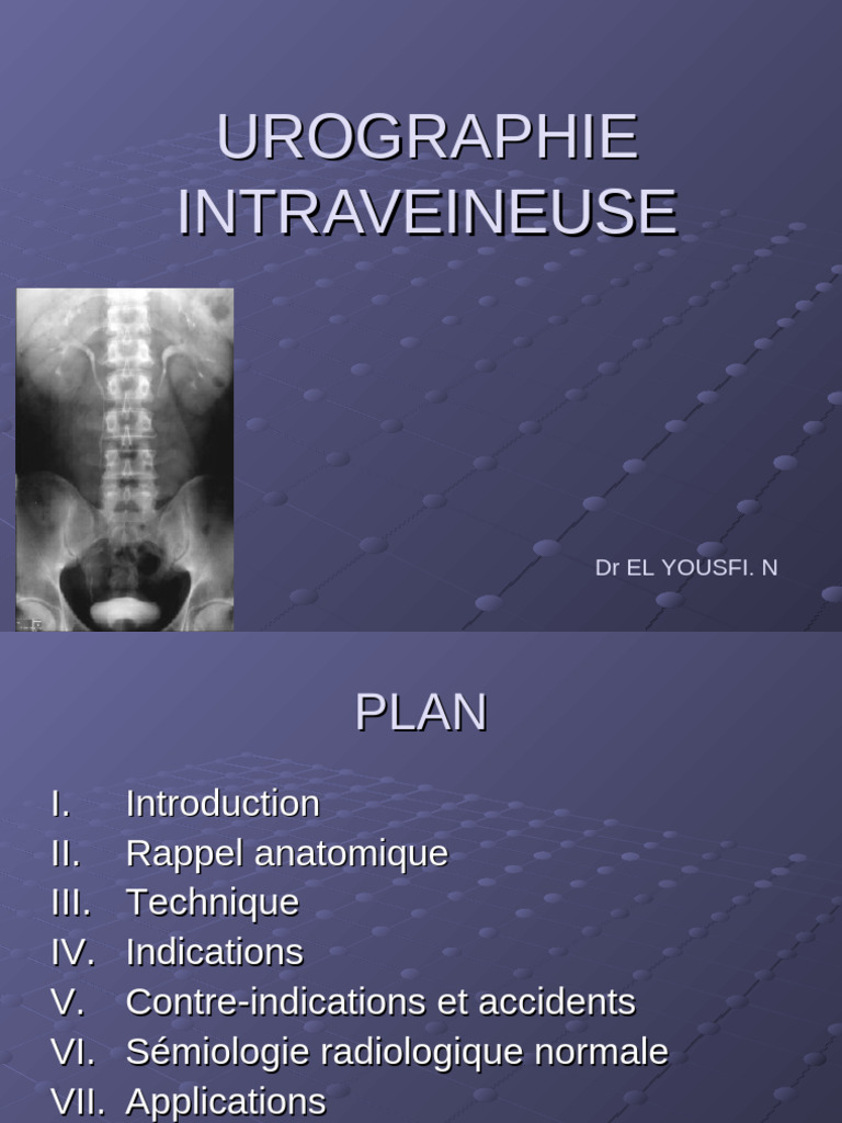 Urographie Intraveineuse | PDF