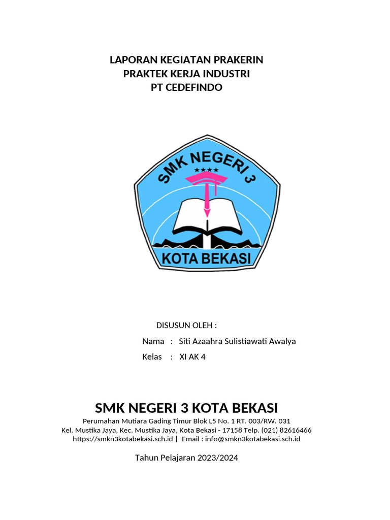 Laporan PKL Suci Rahmawati | PDF