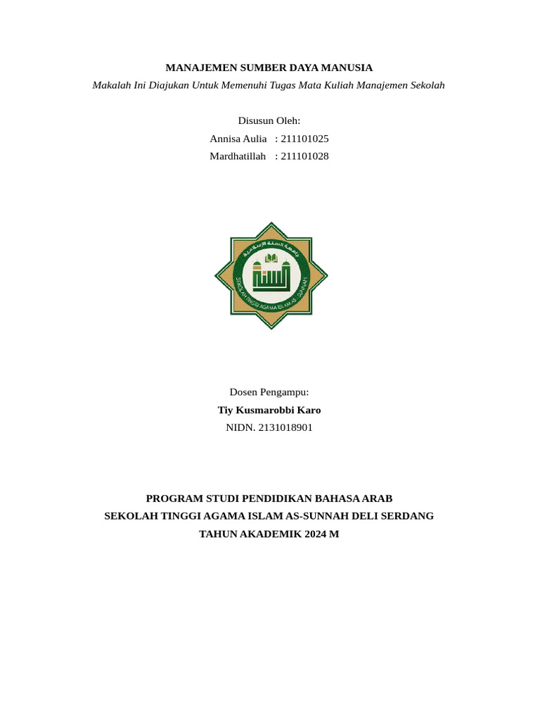 SDM Annisa Aul | PDF