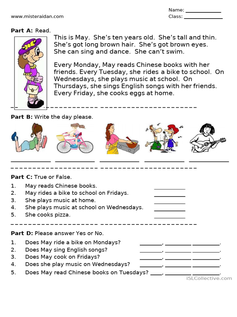 Kids' Weekly Activity Quiz | PDF | Language Arts & Discipline | General ...