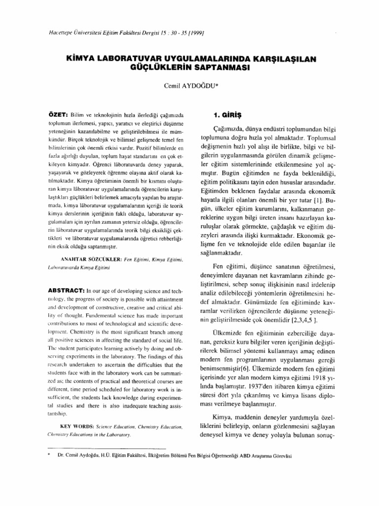 Kimya Laboratuvar Uygulamalar - Nda Kar - La - Lan G - L - Klerin ...