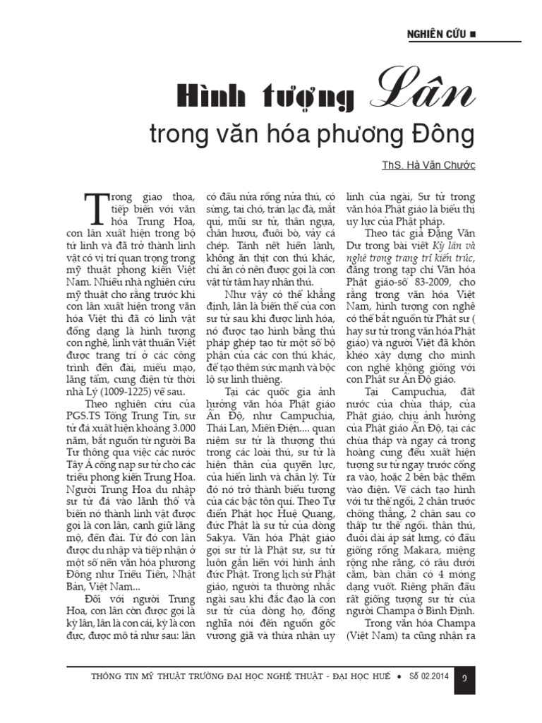 Hinh Tuong Lan Trong Van Hoa Phuong Dong | PDF