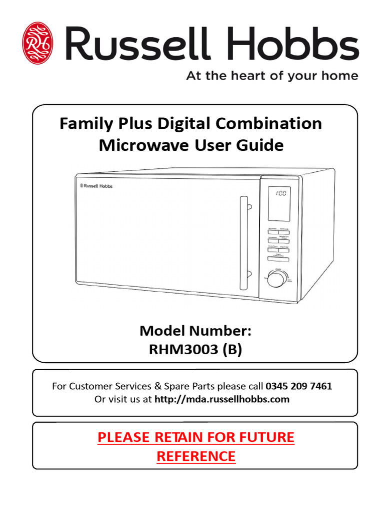 Russell Hobbs RHM3003 Microwave Guide | PDF | Oven | Grilling
