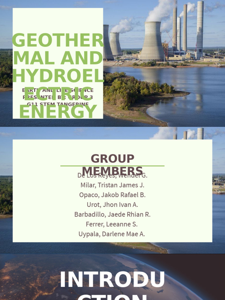 Geothermal and Hydroelectic Energy | PDF