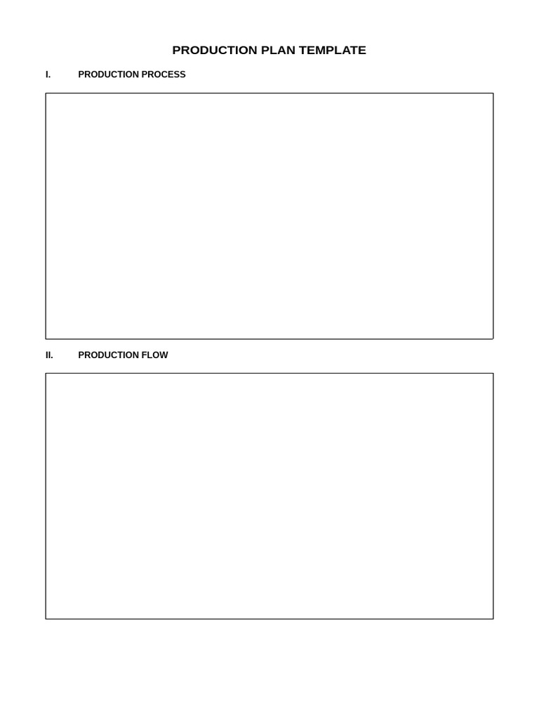 Production Plan Template | PDF | Cost Of Goods Sold | Computers