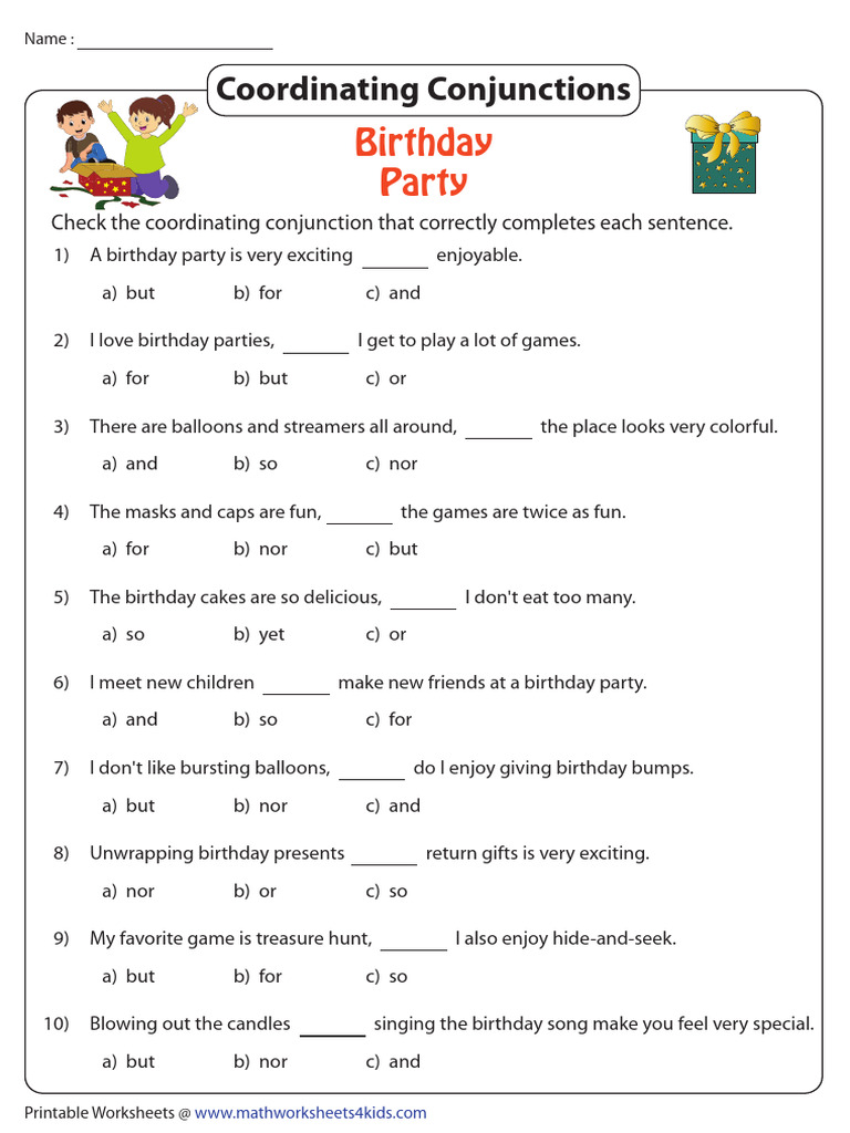 Coordinating Conjunction | PDF