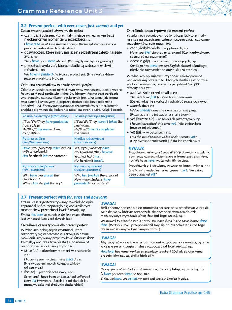 IMPULSE2 SB Grammar Reference U3 | PDF