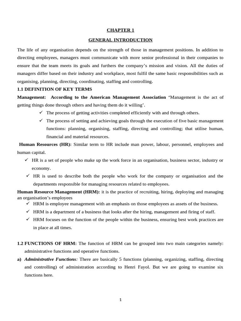Intro To The MGT of Human Resources I 2021 | PDF