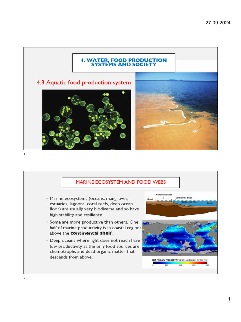 4.3 Aquatic Food Production System | PDF