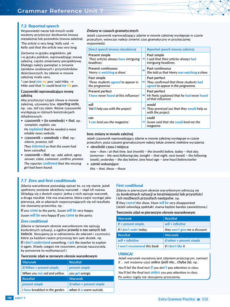 IMPULSE2 SB Grammar Reference U7 | PDF