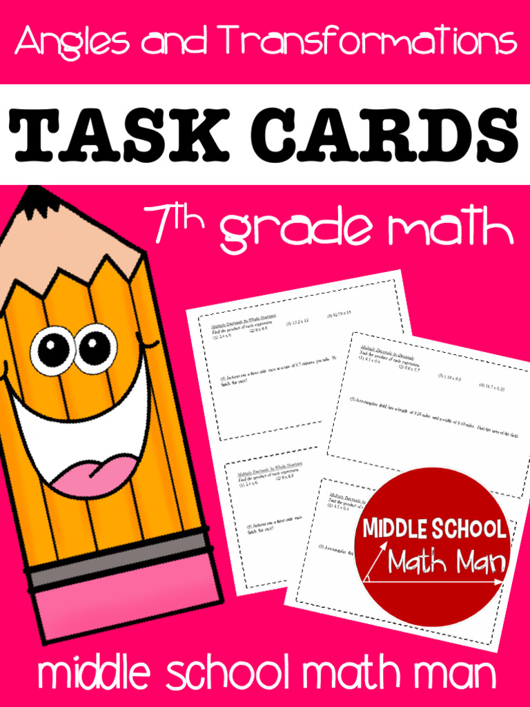 7 Grade Math: Task Cards | PDF