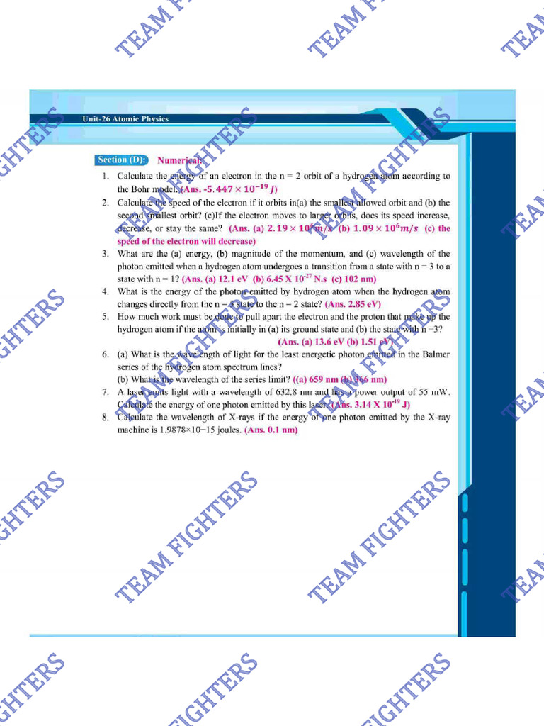 XII-PHYSICS - CHAP 26 NUMERICALS SOLVED - TEAM FIGHTERS | PDF XII-PHYSICS - CHAP 26 NUMERICALS SOLVED - TEAM FIGHTERS | PDF