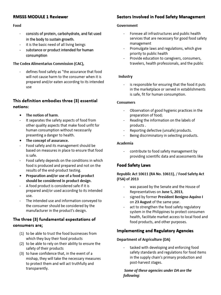 Rmsss Module 1 and 2 Reviewer | PDF