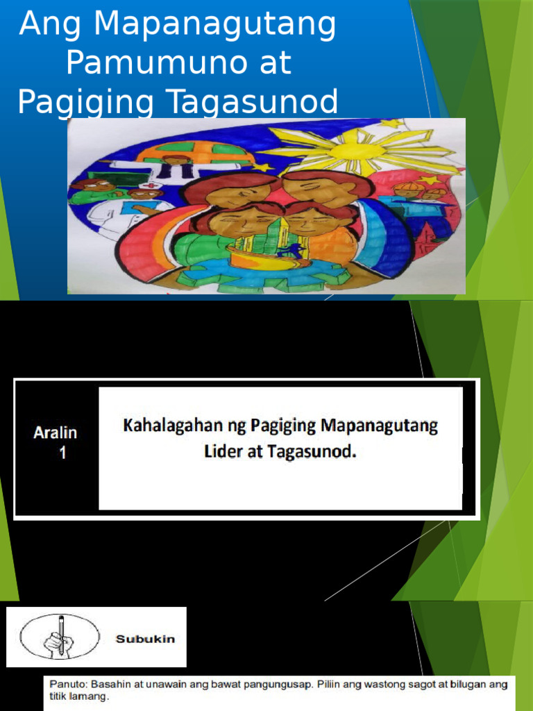 Ang Mapanagutang Pamumuno at Pagiging Tagasunod 2 | PDF