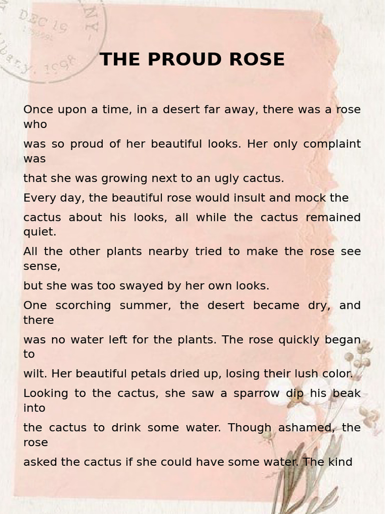 The Proud Rose | PDF