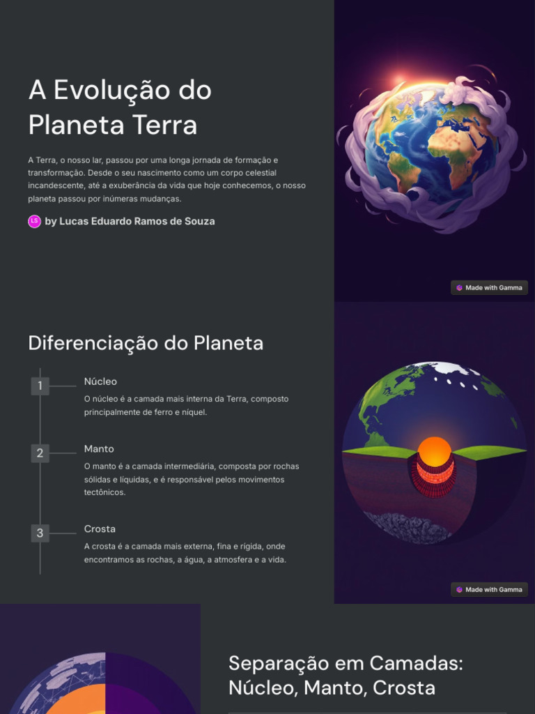 A Evolucao Do Planeta Terra | PDF | Terra | Ciências e Matemática