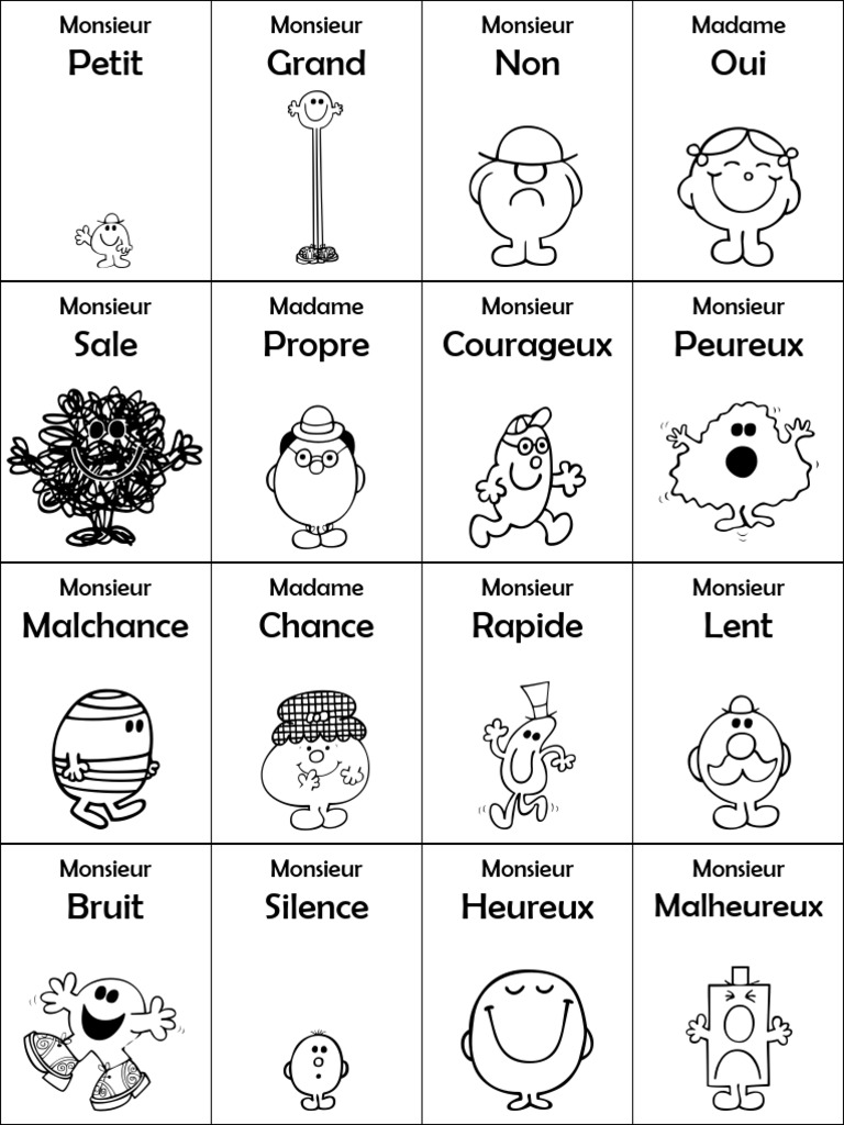 Memory Monsieur Madame | PDF