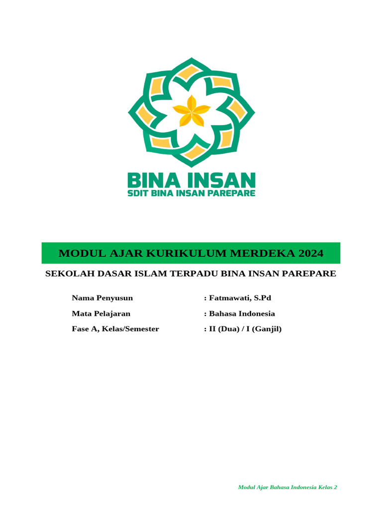 MODUL B.INDO 07-11 Oktober | PDF