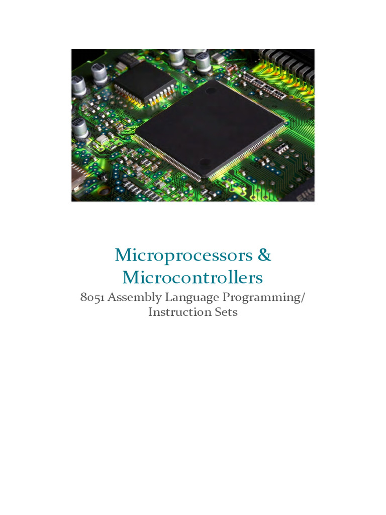 8051 Programming Sec B Elect M&M | PDF | Assembly Language | Computers