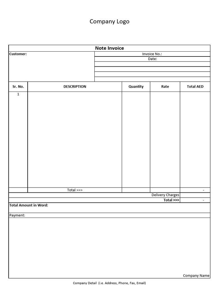 Note Invoice | PDF