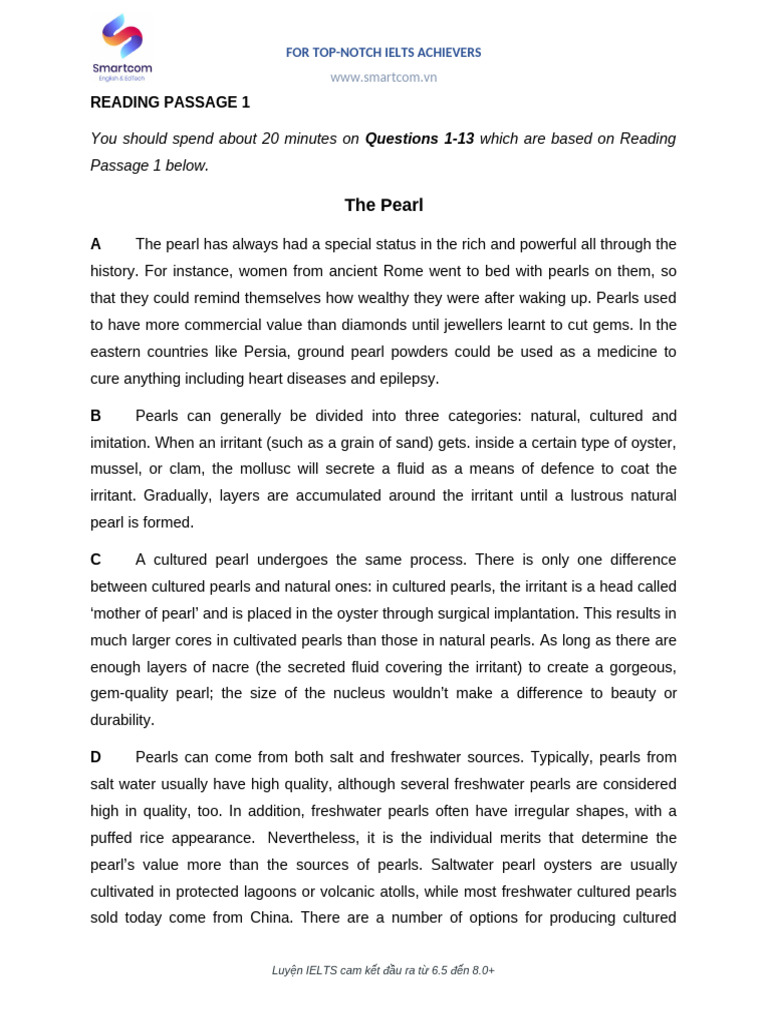 Handout - Part 1 - The Pearl | PDF