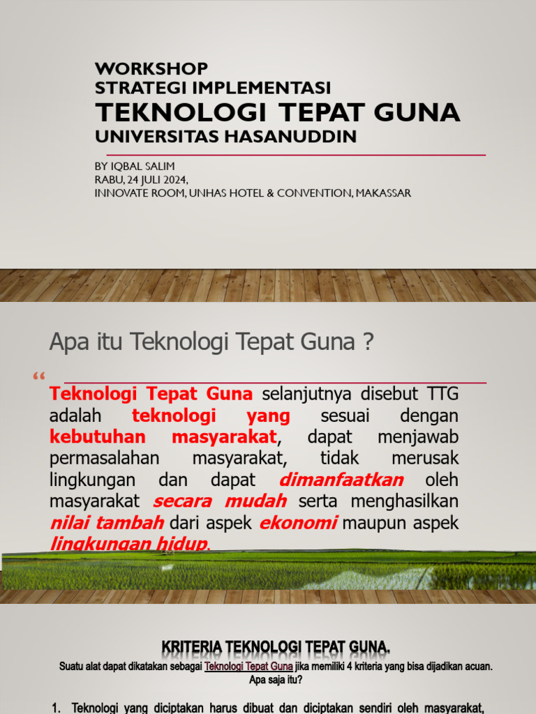 Tknologi Tepat Guna IKU 2 UH 2024 | PDF