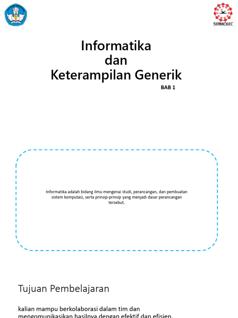 Informatika Dan Keterampilan Generik | PDF
