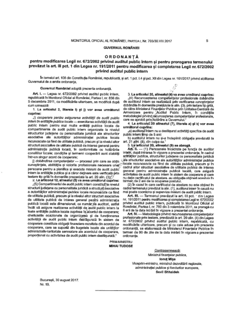 Ordonanta 19 30082017 | PDF