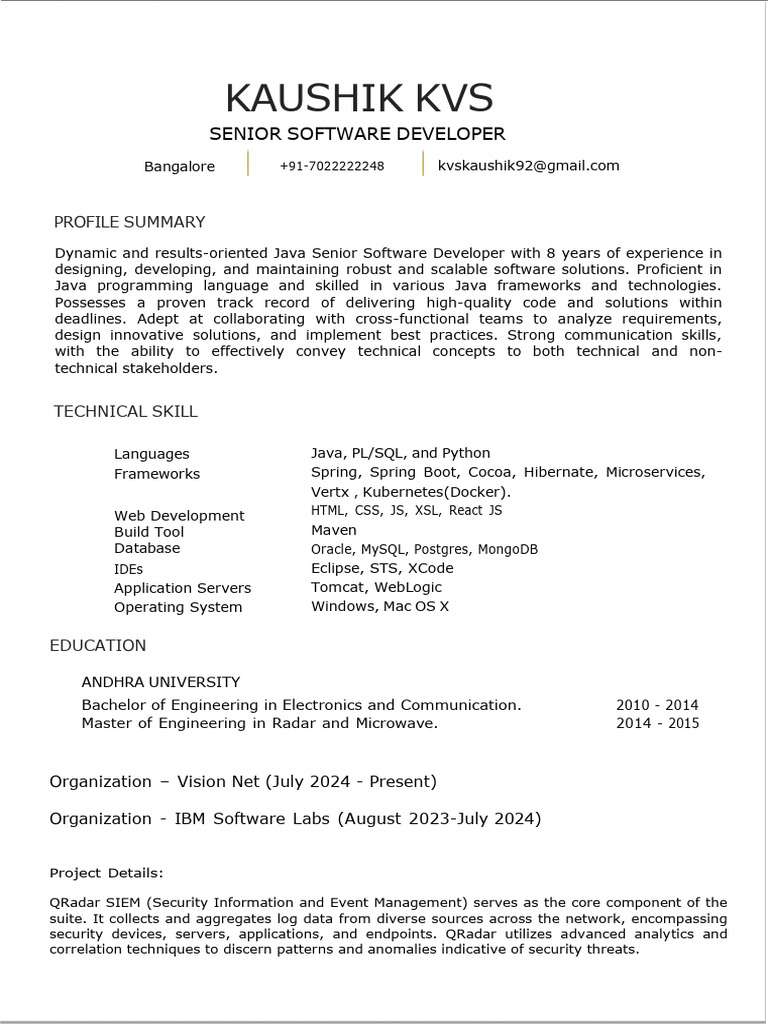 Kaushik Kocherlakota | PDF