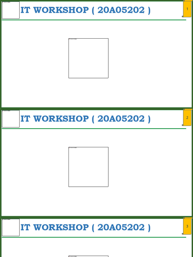 Jntua It Workshop Lab Pdf