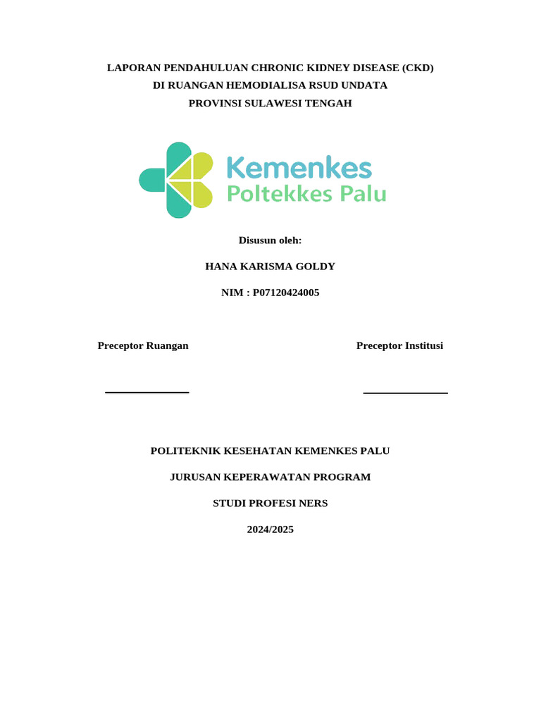 LP CKD & HD | PDF | Chronic Kidney Disease | Science & Mathematics