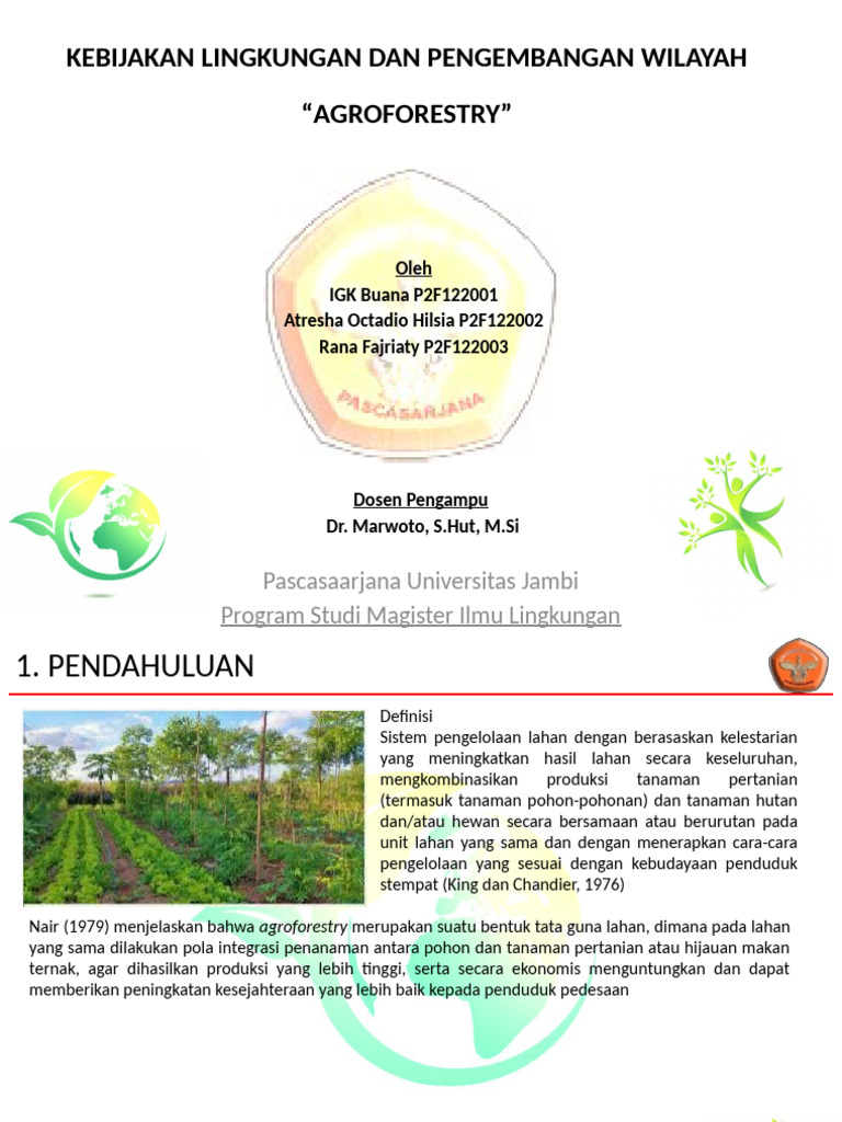 Agroforestry | PDF