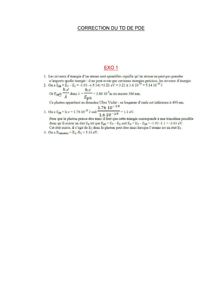TD 20-21 PDE Correction | PDF
