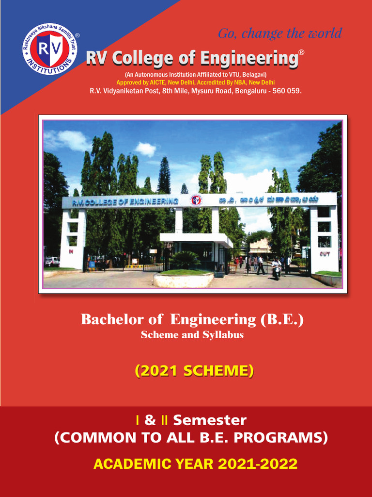 First Year Syllabus 2018 Scheme | PDF