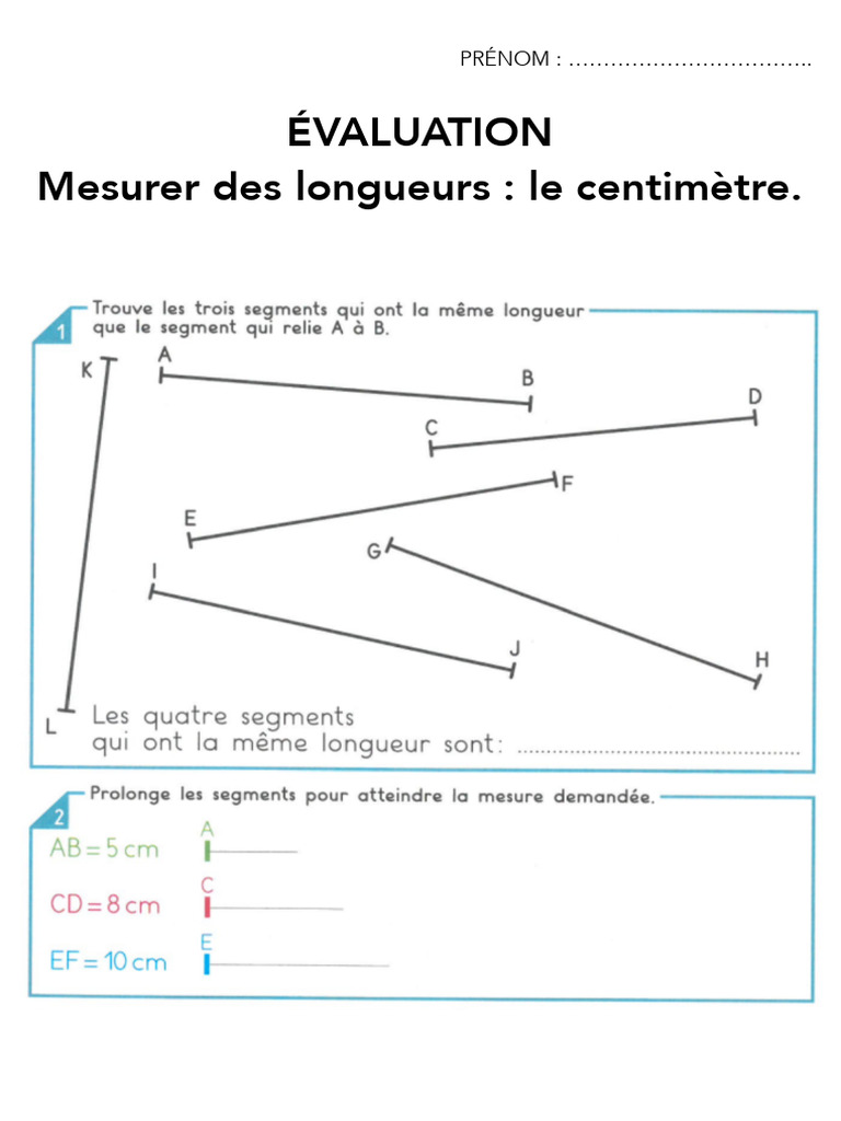 Ã Valuation - CM - CE1 | PDF