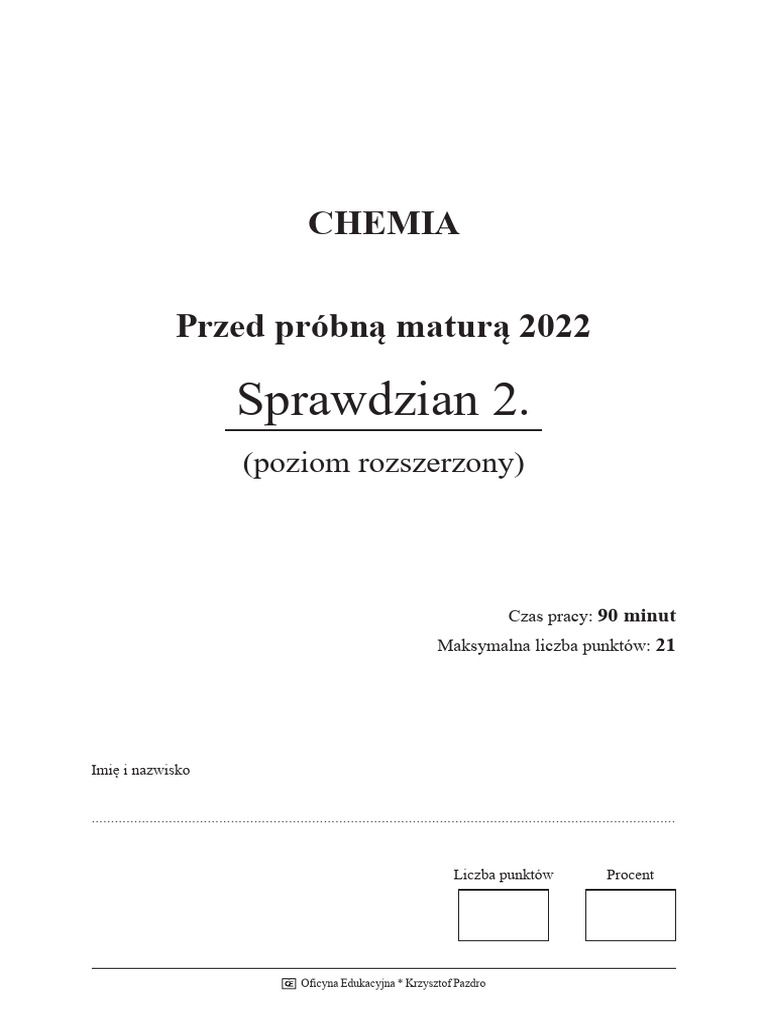 Przed Probna Matura SPR 2 2022 | PDF