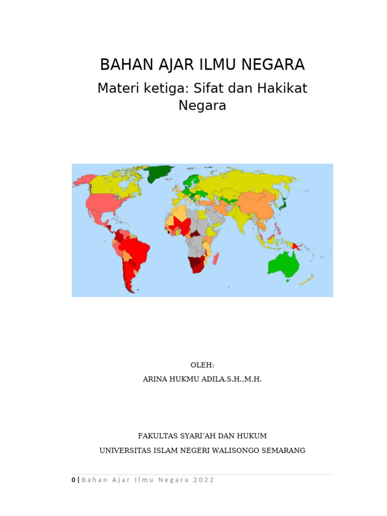 Materi 3 Sifat Dan Hakikat Negara-1 | PDF