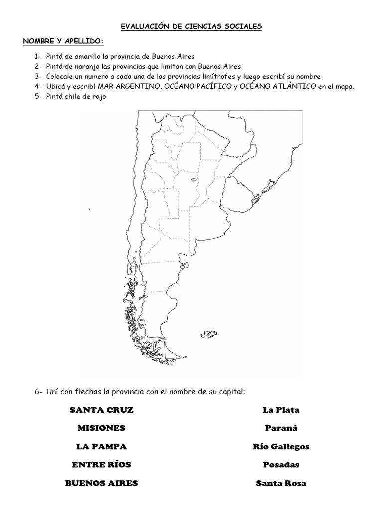 Evaluacion de Ciencias Sociales 1 | PDF