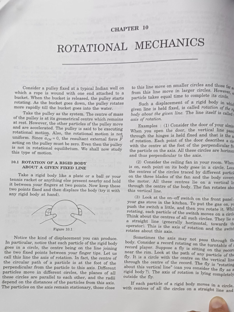 Rotational Mechanics HC Verma | PDF