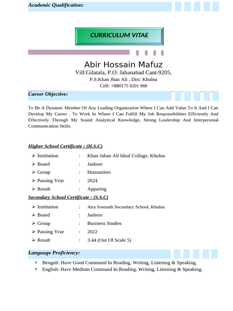 2 Page CV | PDF