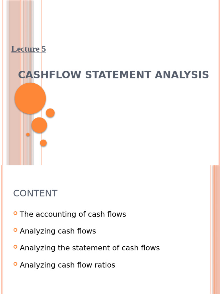 Topic 5 - Cashflow Statement Analysis | PDF