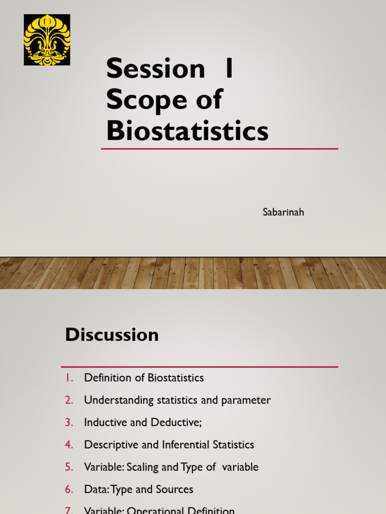 1 Scope of Biostatistics 2024 | PDF